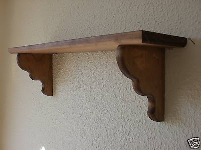 ARTESANÍA RÚSTICA EN MADERA : PAREJA DE REPISAS DE MADERA RUSTICAS (Art ...